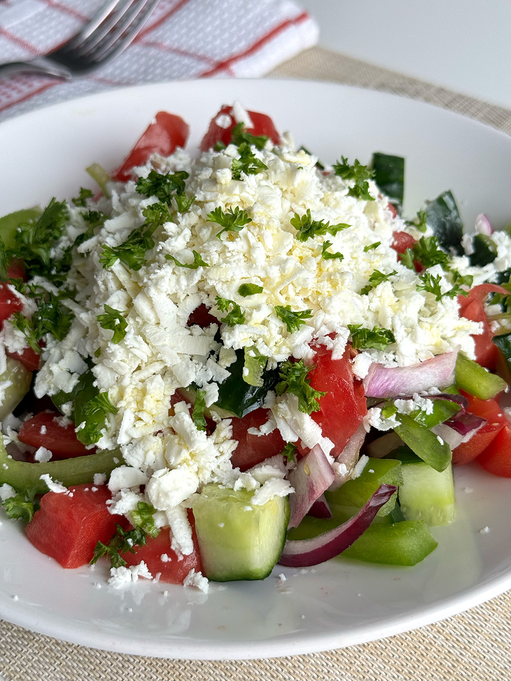 Classic Bulgarian Salad (Shopska Salad) | A Cook's Quest